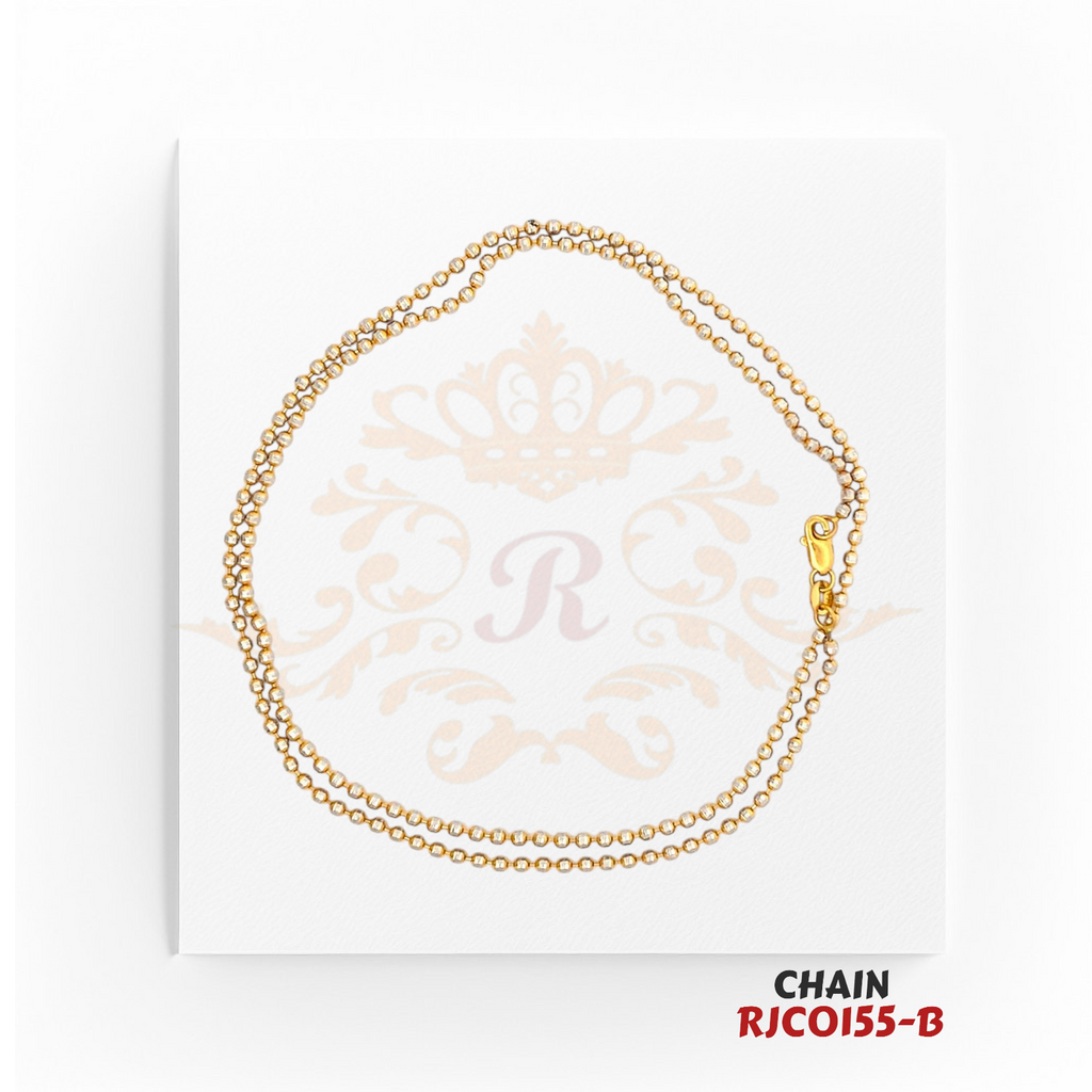22kt Gold Singapore Chain RJC0155 | Elegant Twisted Gold Chain | Regal ...